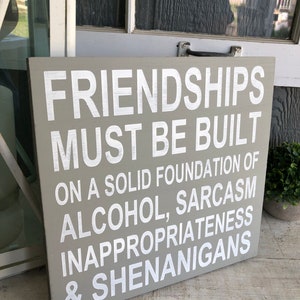 Friendship SignFunny Friend GiftFunny Friendship SignBest | Etsy