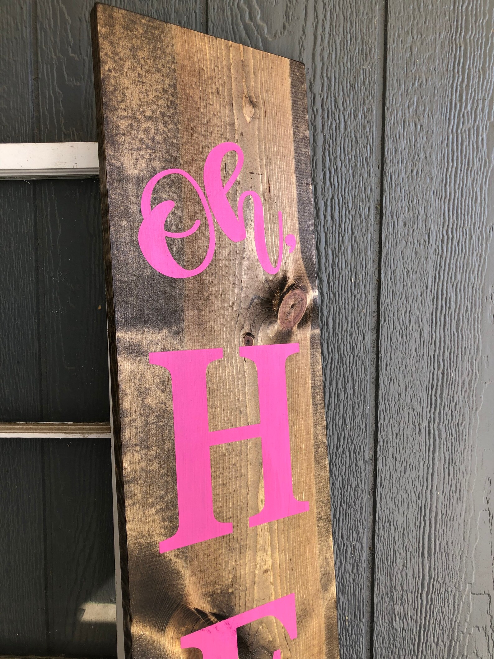 Oh Hello Sign|rustic Porch Decor|farmhouse Porch Decor|rustic Hello ...
