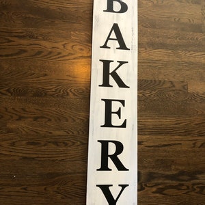 Bakery Signvertical Bakery Signlarge Bakery Signbakery | Etsy