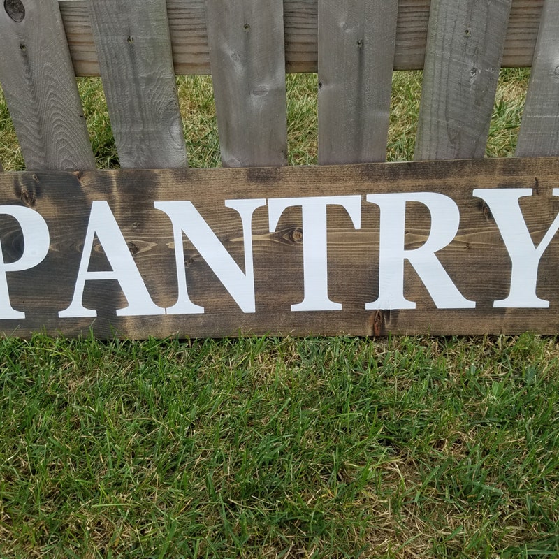 Rustic Pantry Sign - Etsy