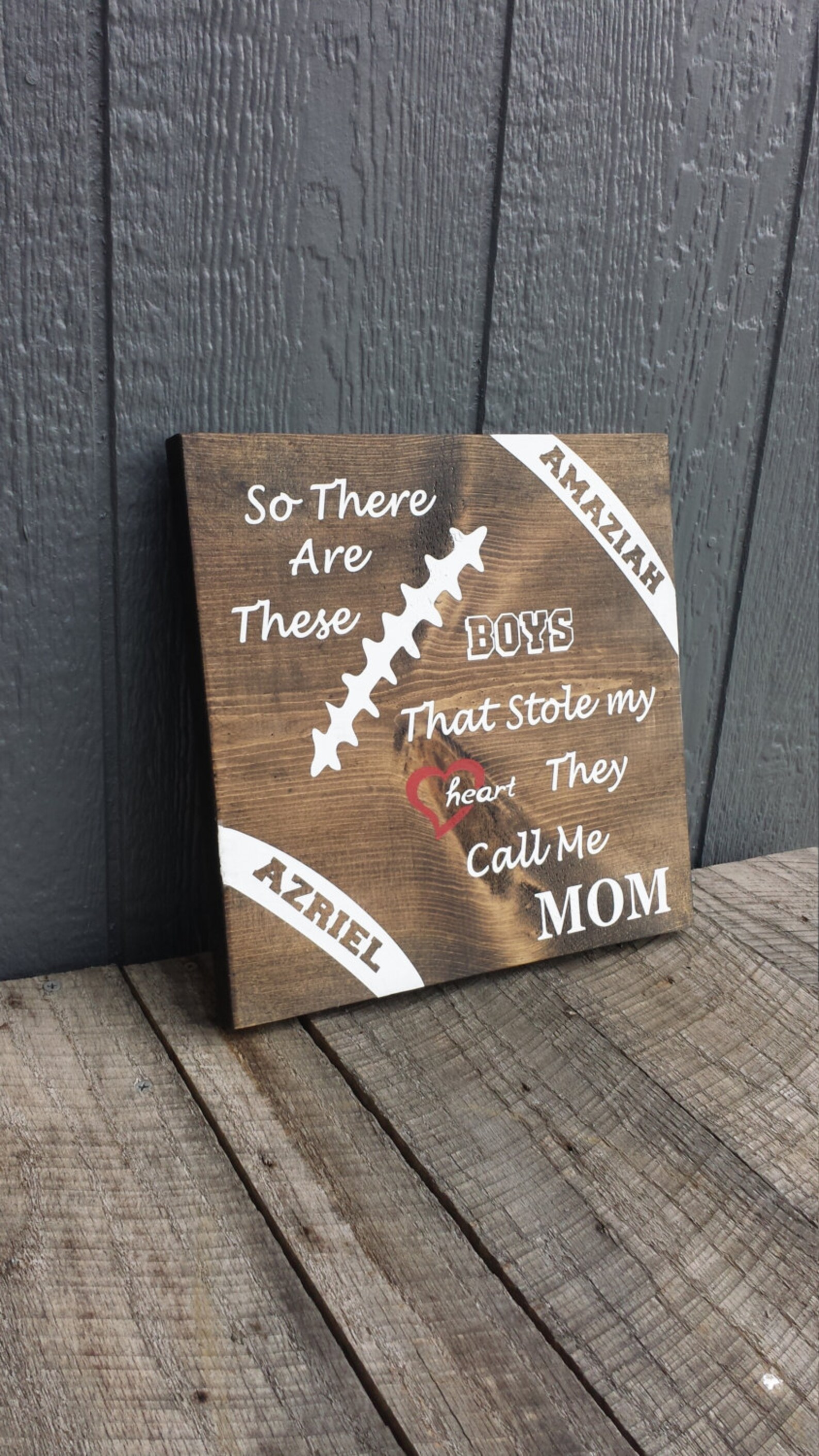 Football Mom Signpersonalized Football Mom Signmom of Boys | Etsy