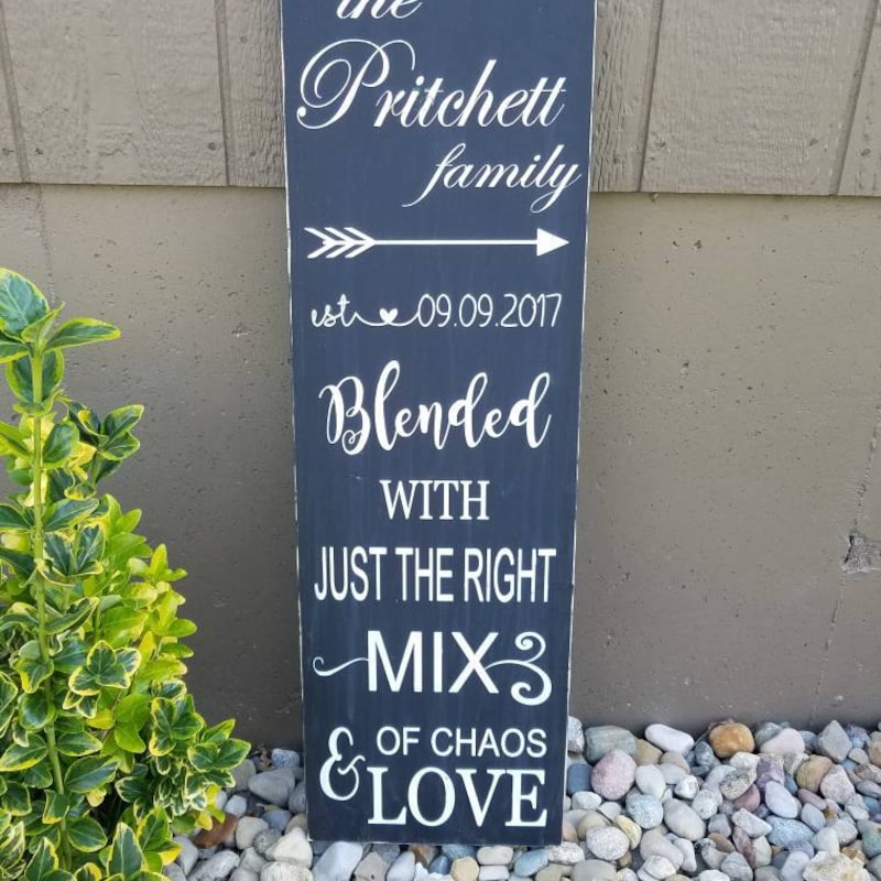 Blended Family Sign - Etsy