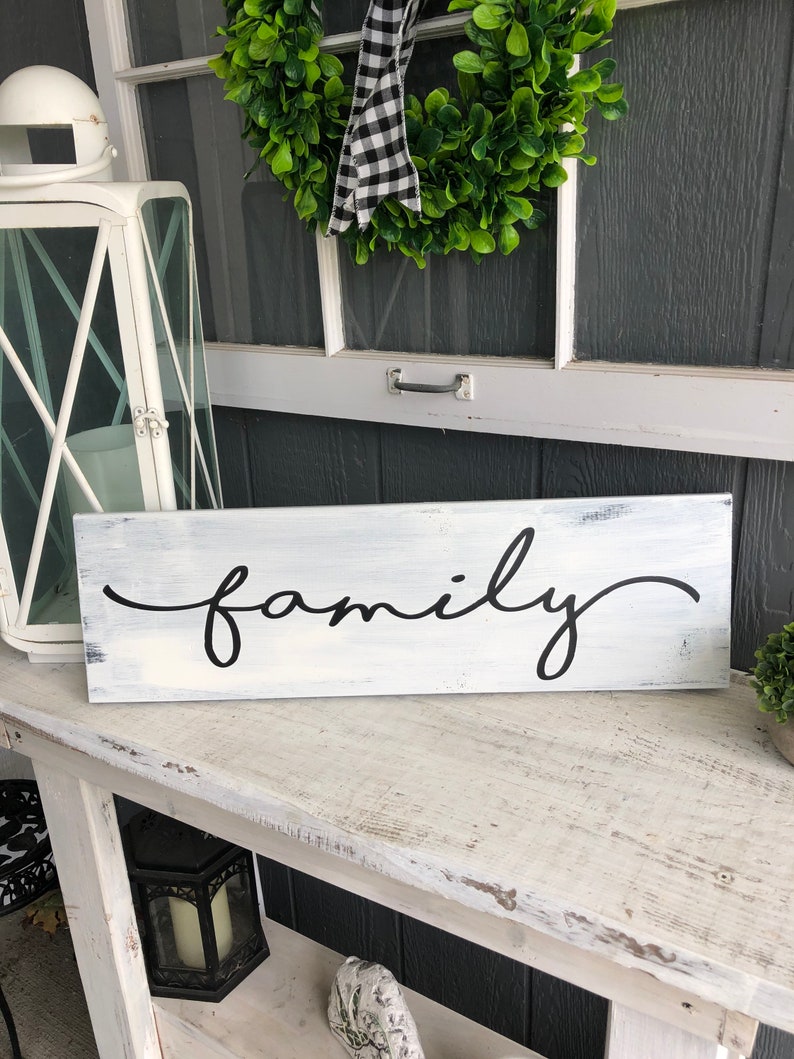 Rustic Family Signfarmhouse Family Signdistressed Family - Etsy