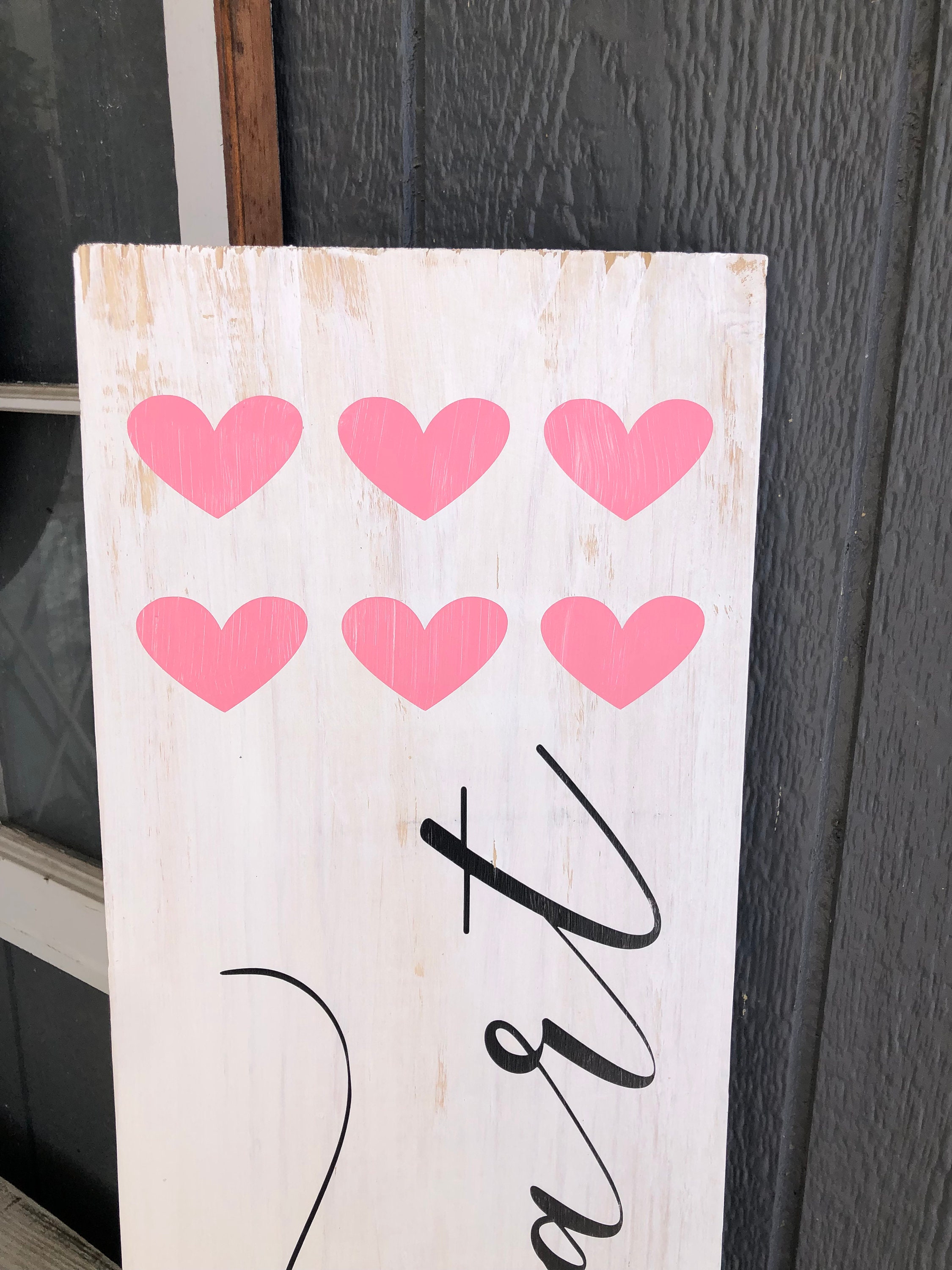 Hello Sweetheart|valentine Porch Decor|valentine Sign|valentine Leaner ...