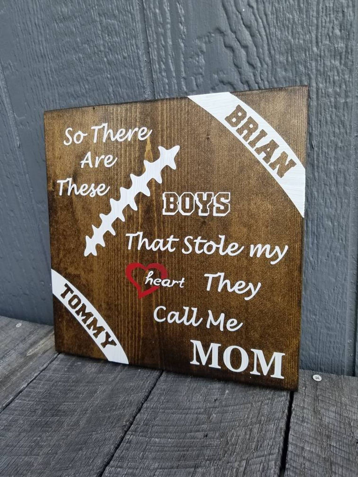 Football Mom Signpersonalized Football Mom Signmom of Boys - Etsy