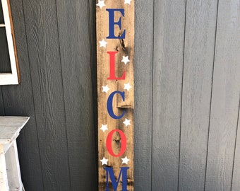 Red White Blue Sign | Etsy