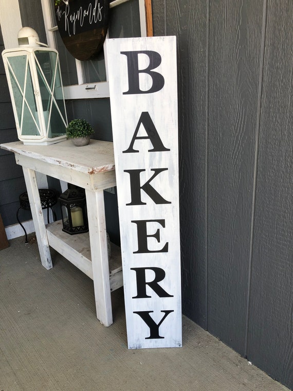 Bakery Signvertical Bakery Signlarge Bakery Signbakery | Etsy