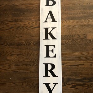 Bakery Signvertical Bakery Signlarge Bakery Signbakery | Etsy
