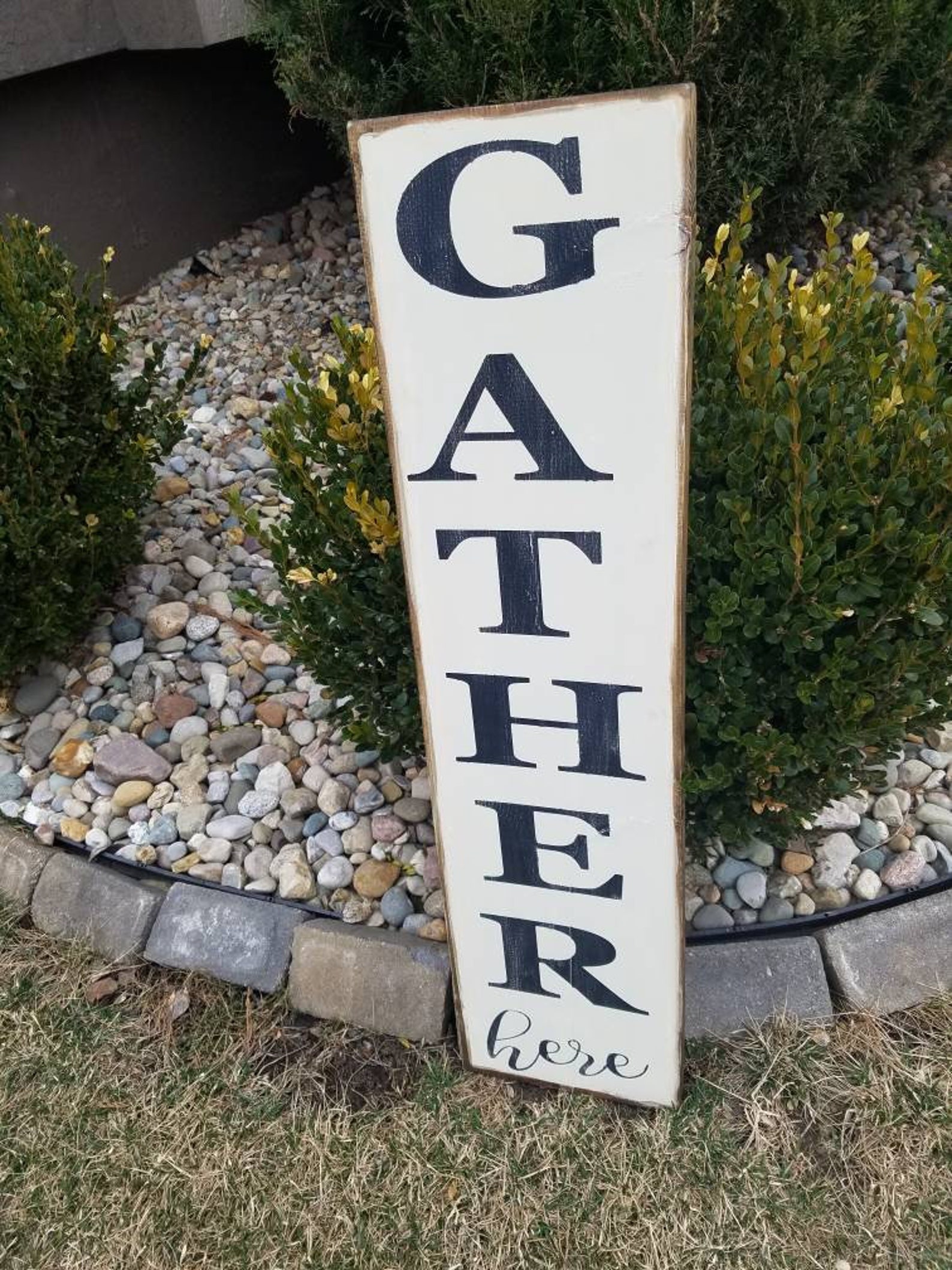 Gather Here Signrustic Gather Signgatherrustic Farmhouse - Etsy