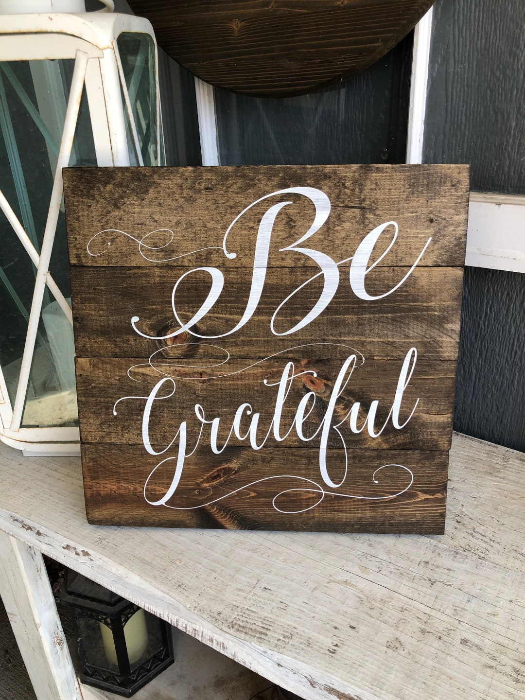 Be Grateful Sign|rustic Be Grateful|grateful|farmhouse Be Grateful Sign ...