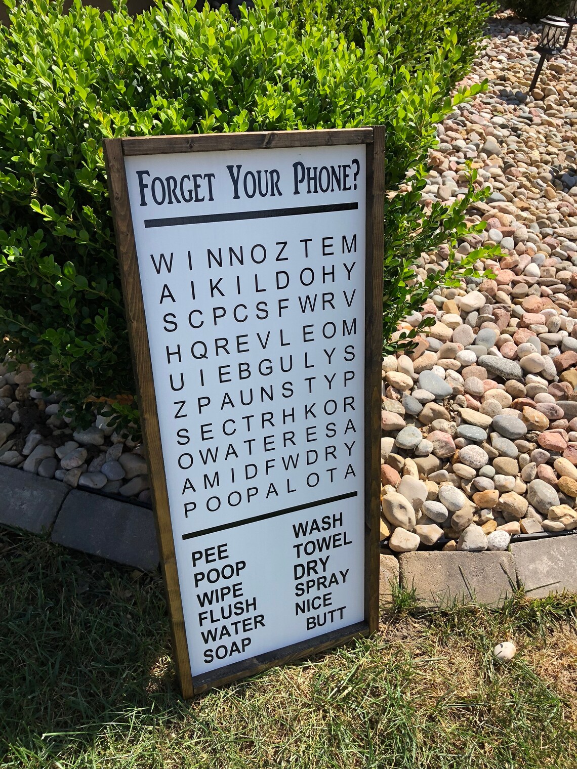 Forget Your PhoneForgot Your PhoneBathroom Search And | Etsy