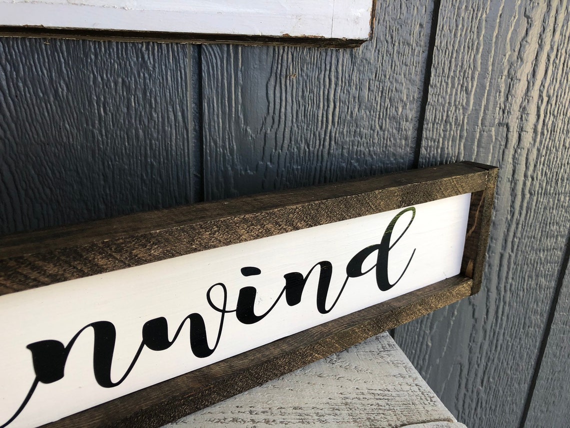 Uncork and Unwind Signabove Door Uncork Signwine | Etsy
