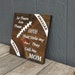 Football Mom Signpersonalized Football Mom Signmom of Boys - Etsy