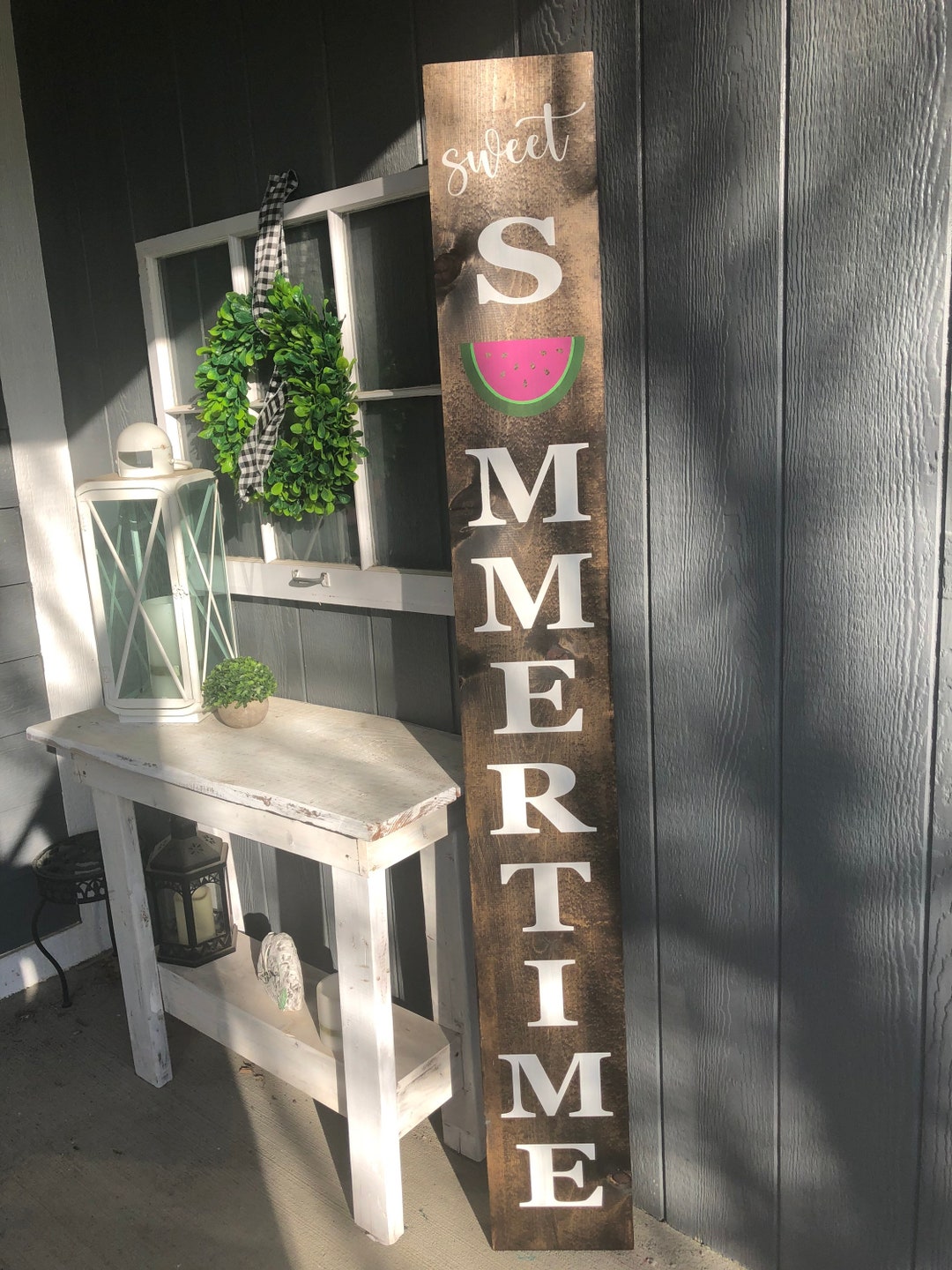 Sweet Summertime|summer Porch Decor|hello Summertime| Summer Watermelon ...