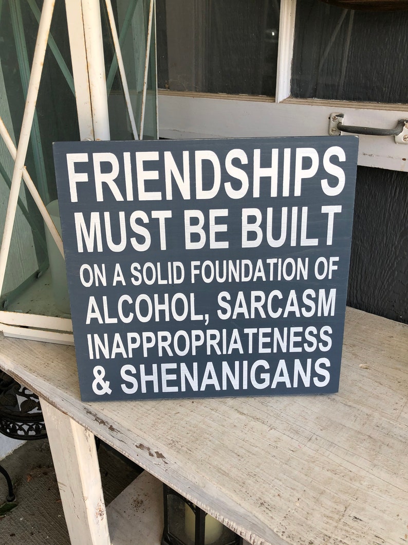 Friendship Sign|funny Friend Gift|funny Friendship Sign|best Friend ...