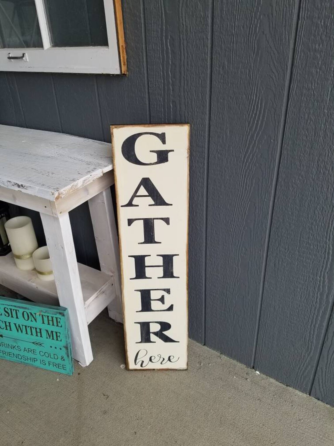 Gather Here Signrustic Gather Signgatherrustic Farmhouse | Etsy