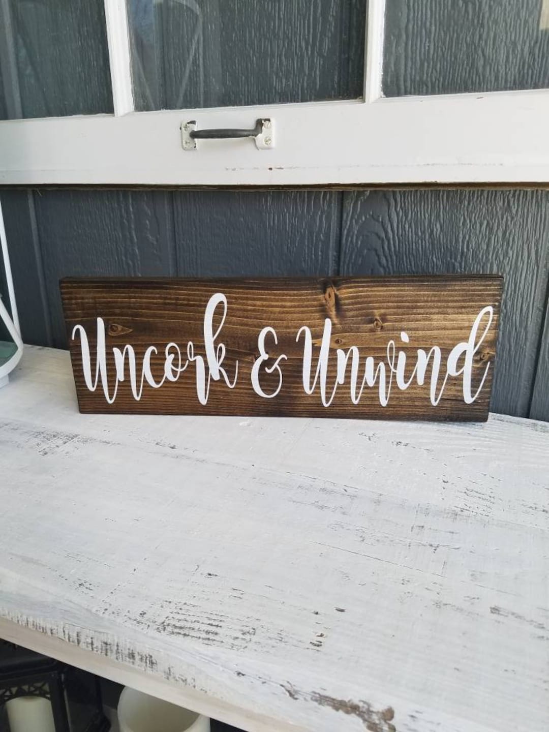 Uncork and Unwind|unwind and Uncork|wine Sign|wine Decor|wine Gift|gift ...