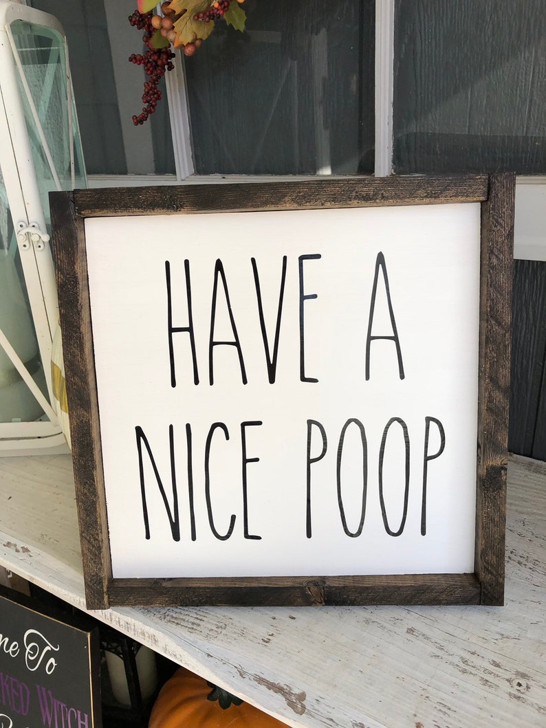 Have A Nice Poophave A Nice Poop Signbathroom Decorfunny | Etsy