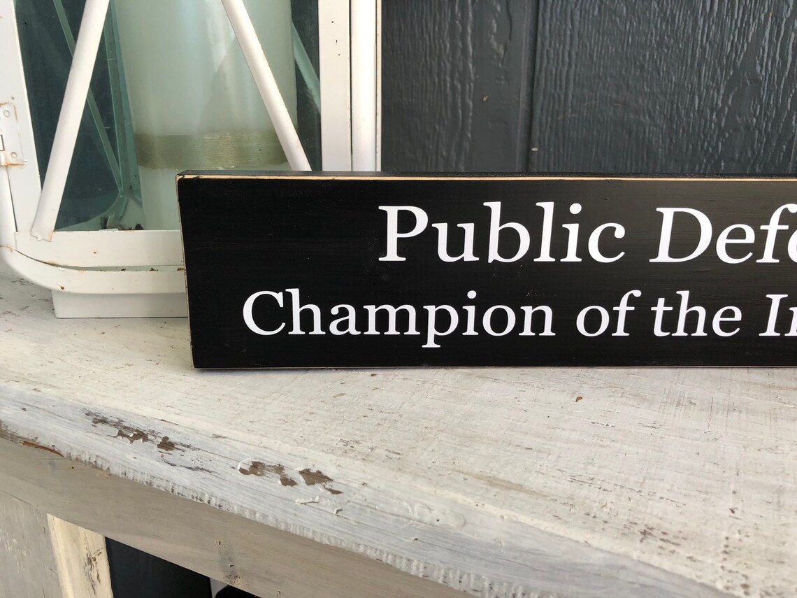 Public Defender Decor|defense Attorney Gift| Lawyer Gift| Lawyer Office ...