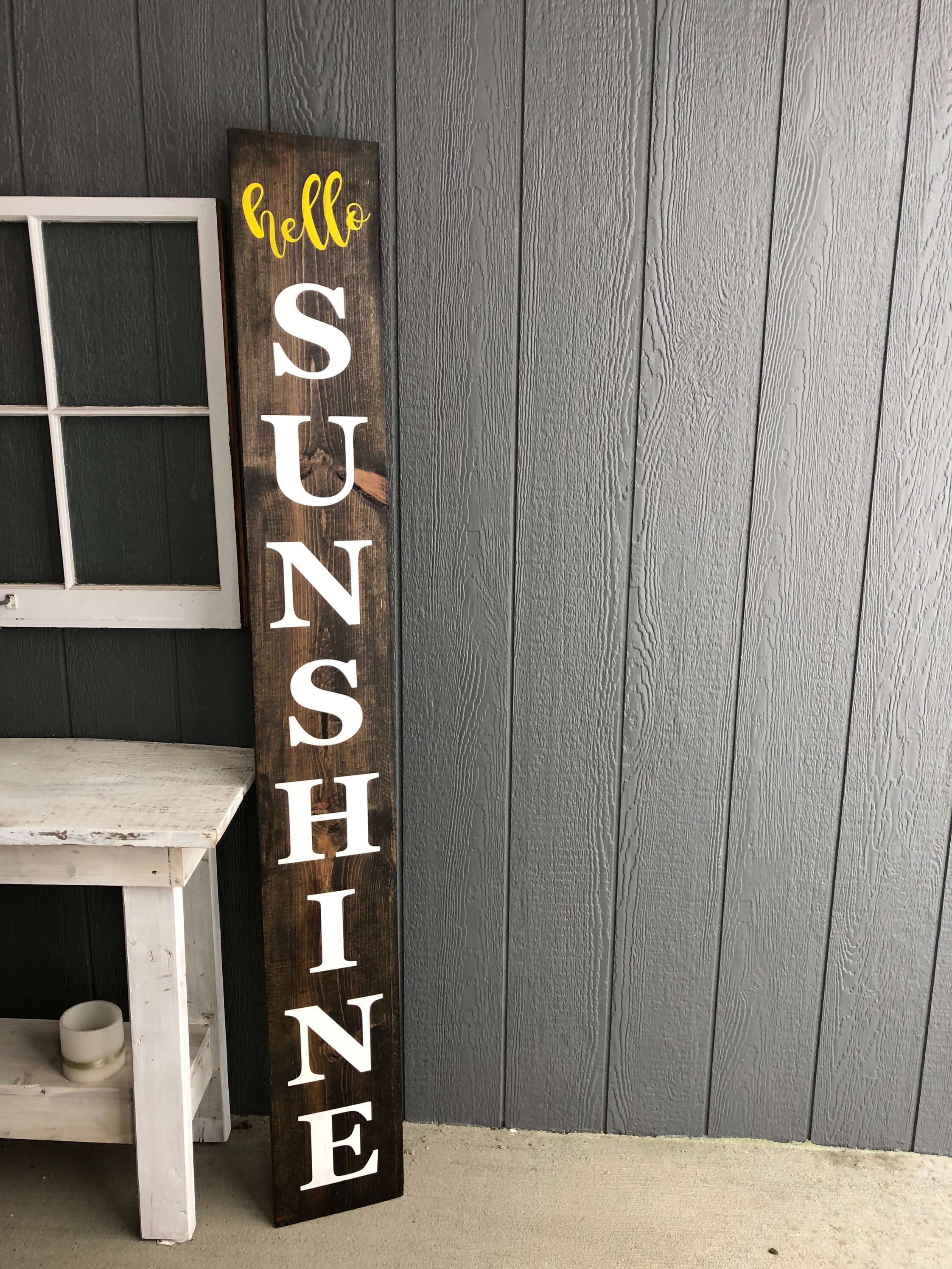 Hello Sunshine Signsummer Porch Decorfarmhouse Porch | Etsy