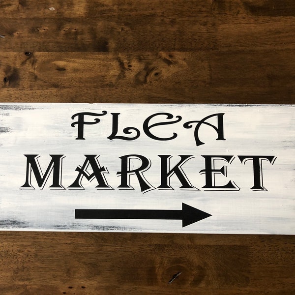 Flea Market Sign - Etsy