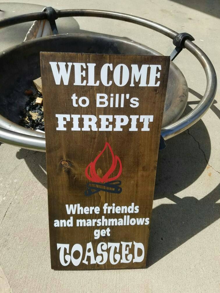 Firepit Sign/fall Sign/funny Fall Sign/patio Sign/funny Fall Decor ...