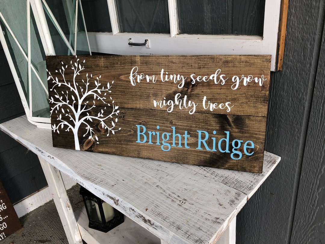 From Tiny Seeds Grow Mighty Trees|teacher Gift|personalized Teacher ...