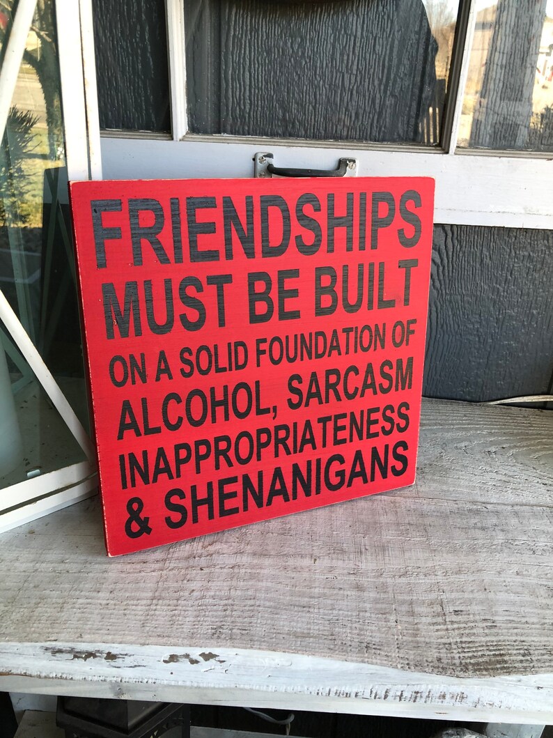 Friendship Sign|funny Friend Gift|funny Friendship Sign|best Friend ...