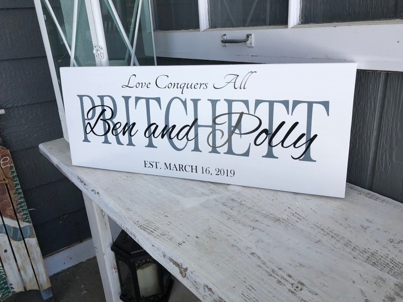 Last Name Couple Signlast Name Wedding Giftlast Name Couple - Etsy