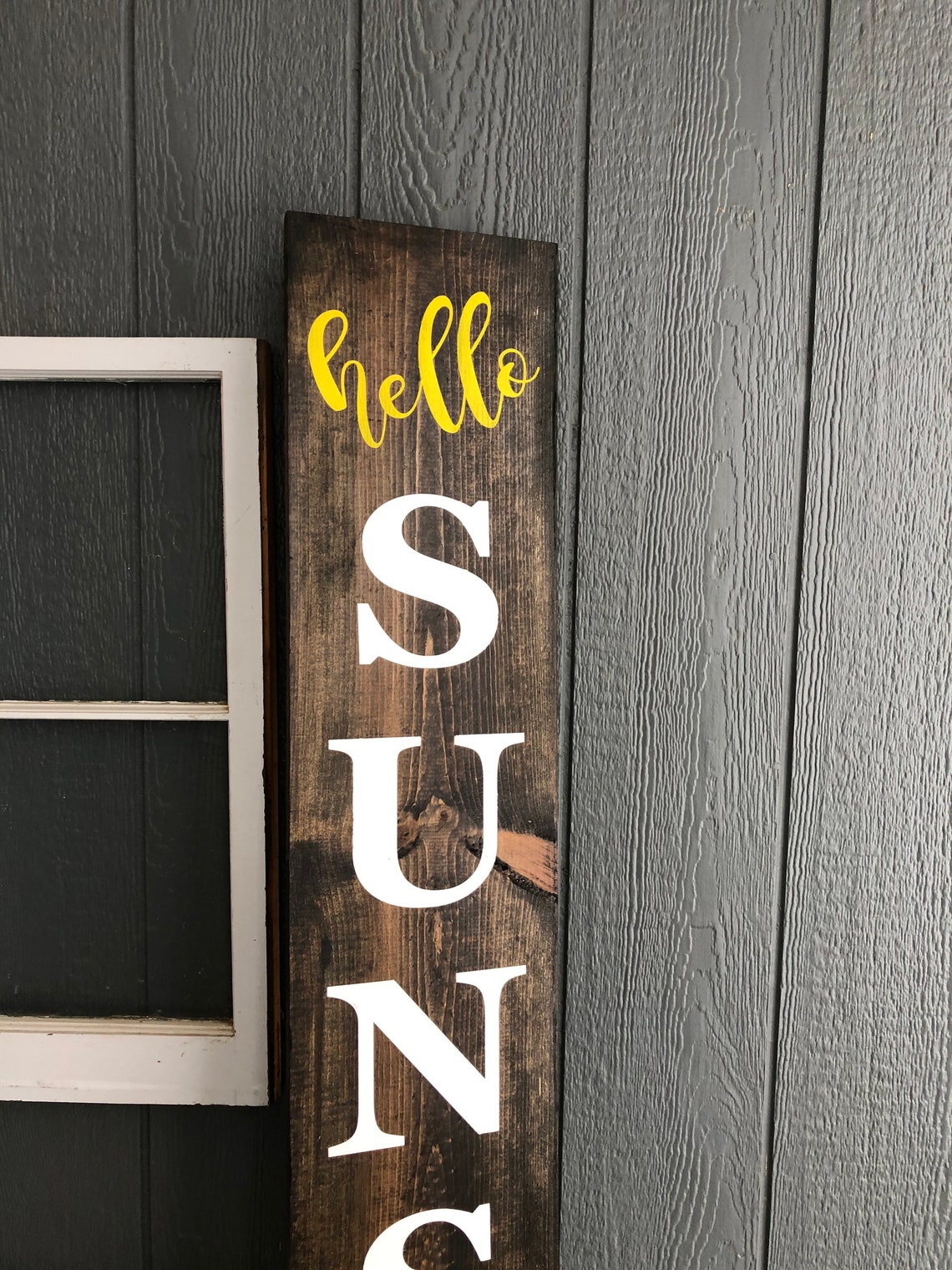 Hello Sunshine Signsummer Porch Decorfarmhouse Porch - Etsy