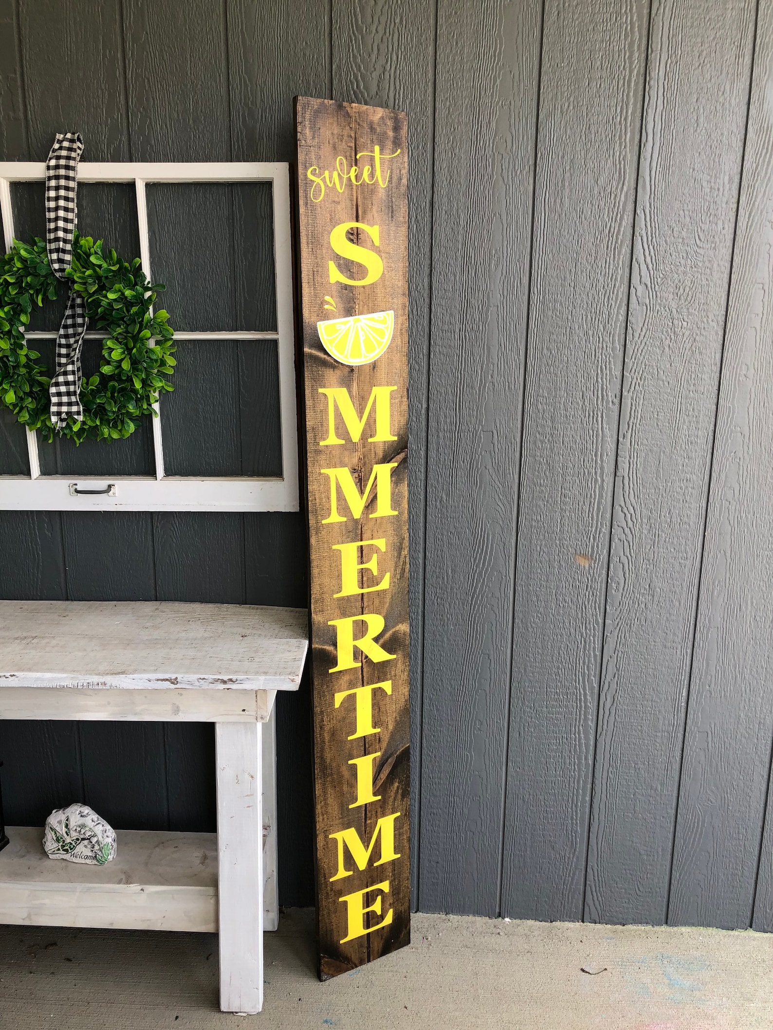 Sweet Summertime Sign|summertime Porch Sign|lemon Summer Sign|summer ...