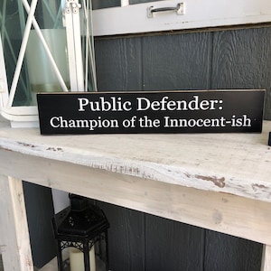Public Defender Decor|defense Attorney Gift| Lawyer Gift| Lawyer Office ...