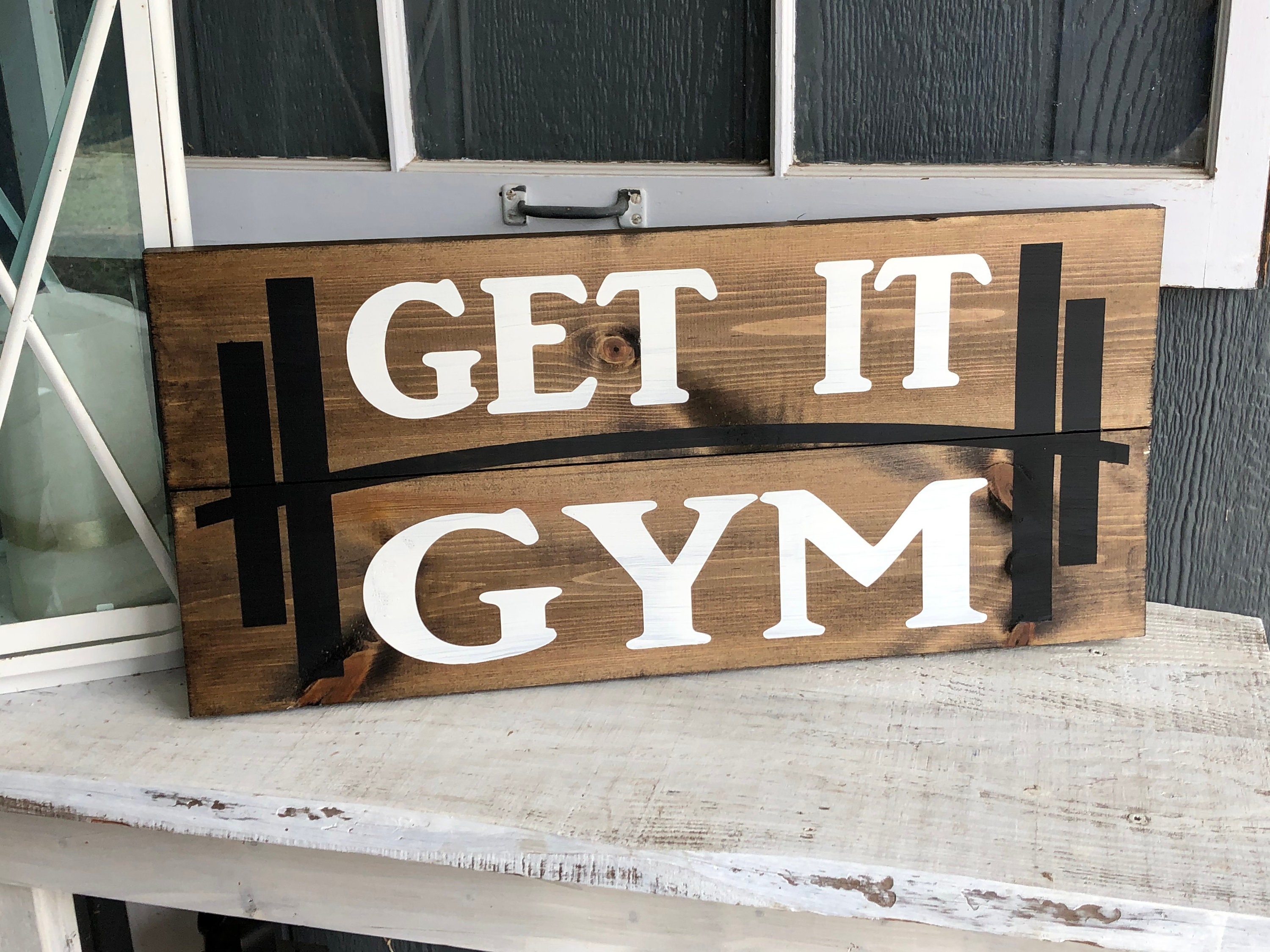 Home Gym DecorFamily Gym SignWorkout DecorBarbell | Etsy