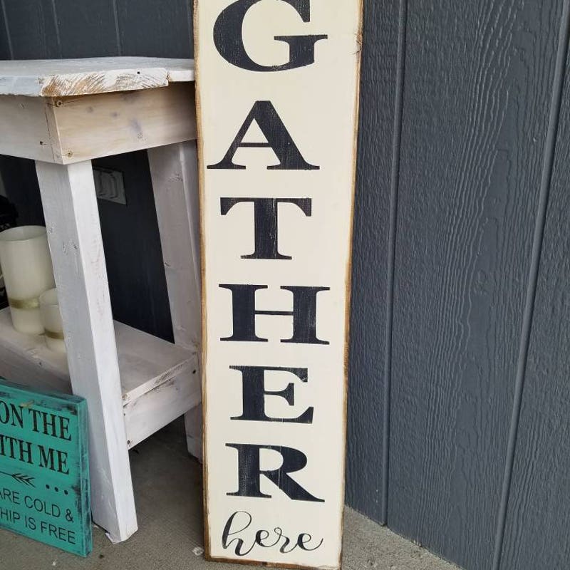 Gather Sign - Etsy