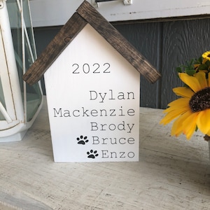 Little Wooden Name House|family Name House|personalized Wood House|wood ...