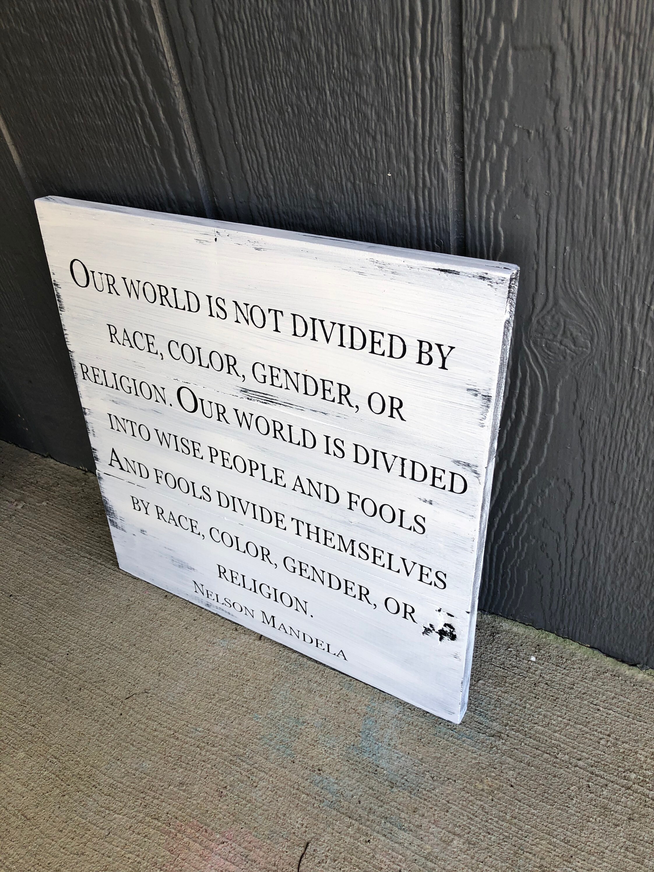 Nelson Mandela QuoteUnity SignWorld Divided QuoteWise | Etsy