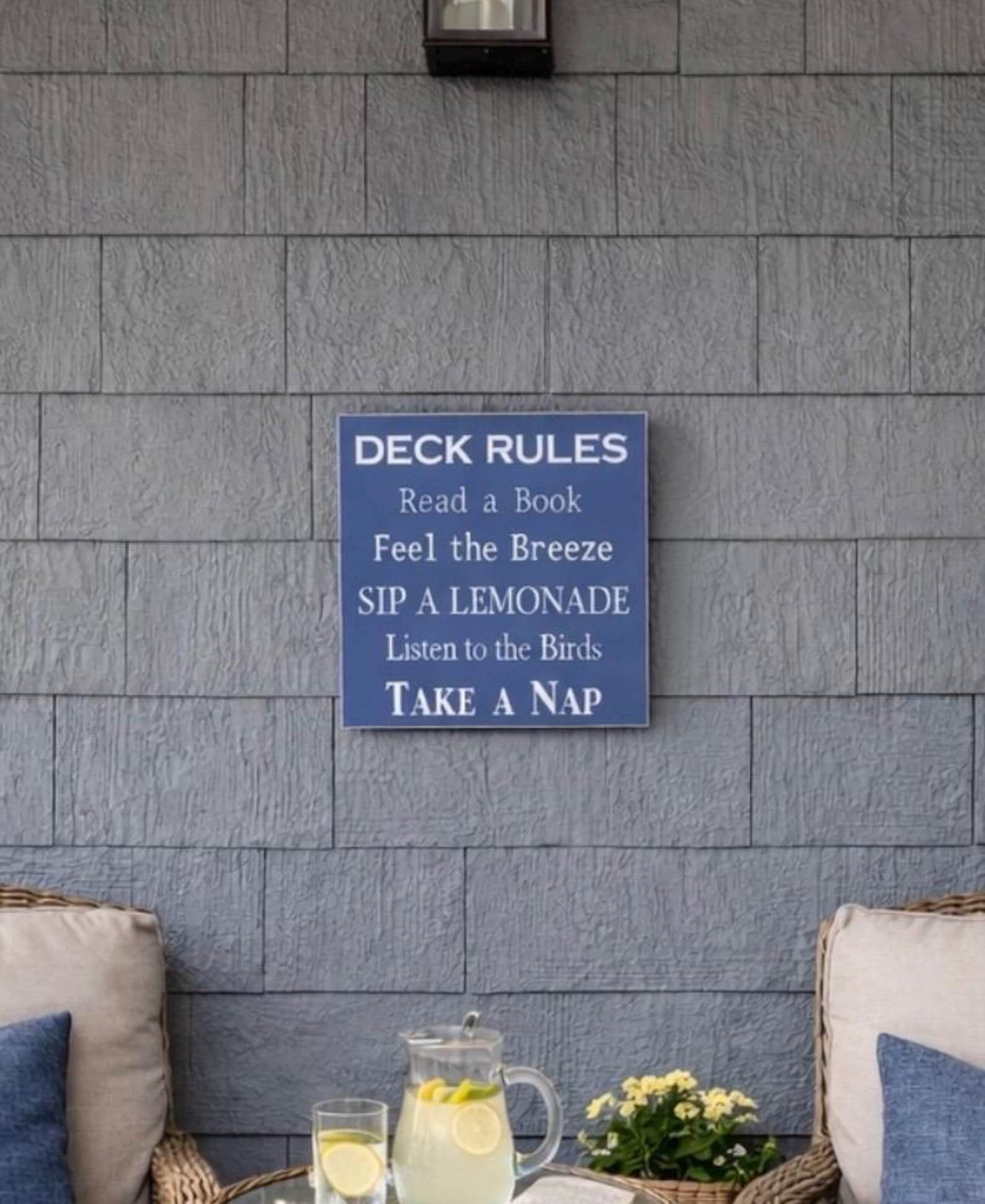 Deck Rules Sign|porch Rules Sign|deck Sign|porch Sign|deck Decor|porch ...