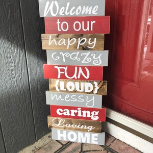 Fall Front Porch Decor/crazy Fun Family Sign/outdoor Fall Decor/front ...