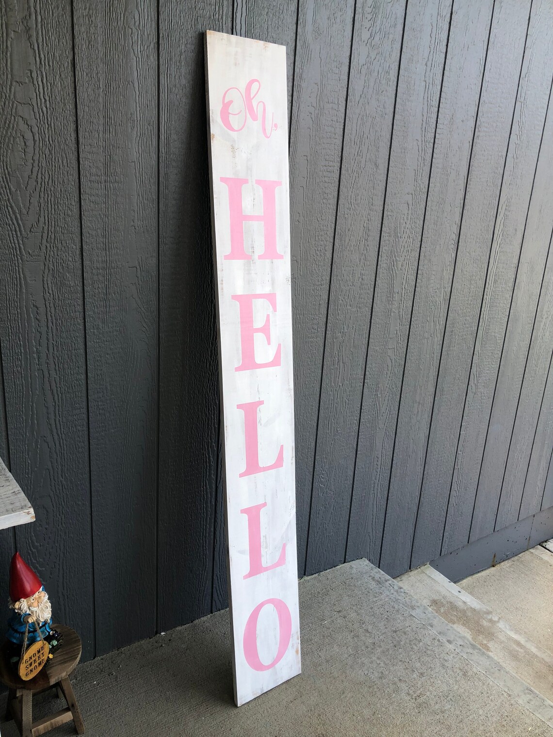 Oh Hello Signrustic Porch Decorfarmhouse Porch Decorrustic - Etsy