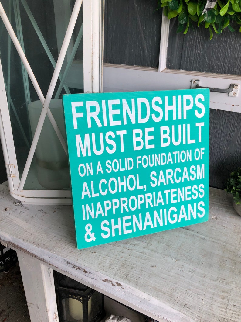 Friendship SignFunny Friend GiftFunny Friendship SignBest | Etsy