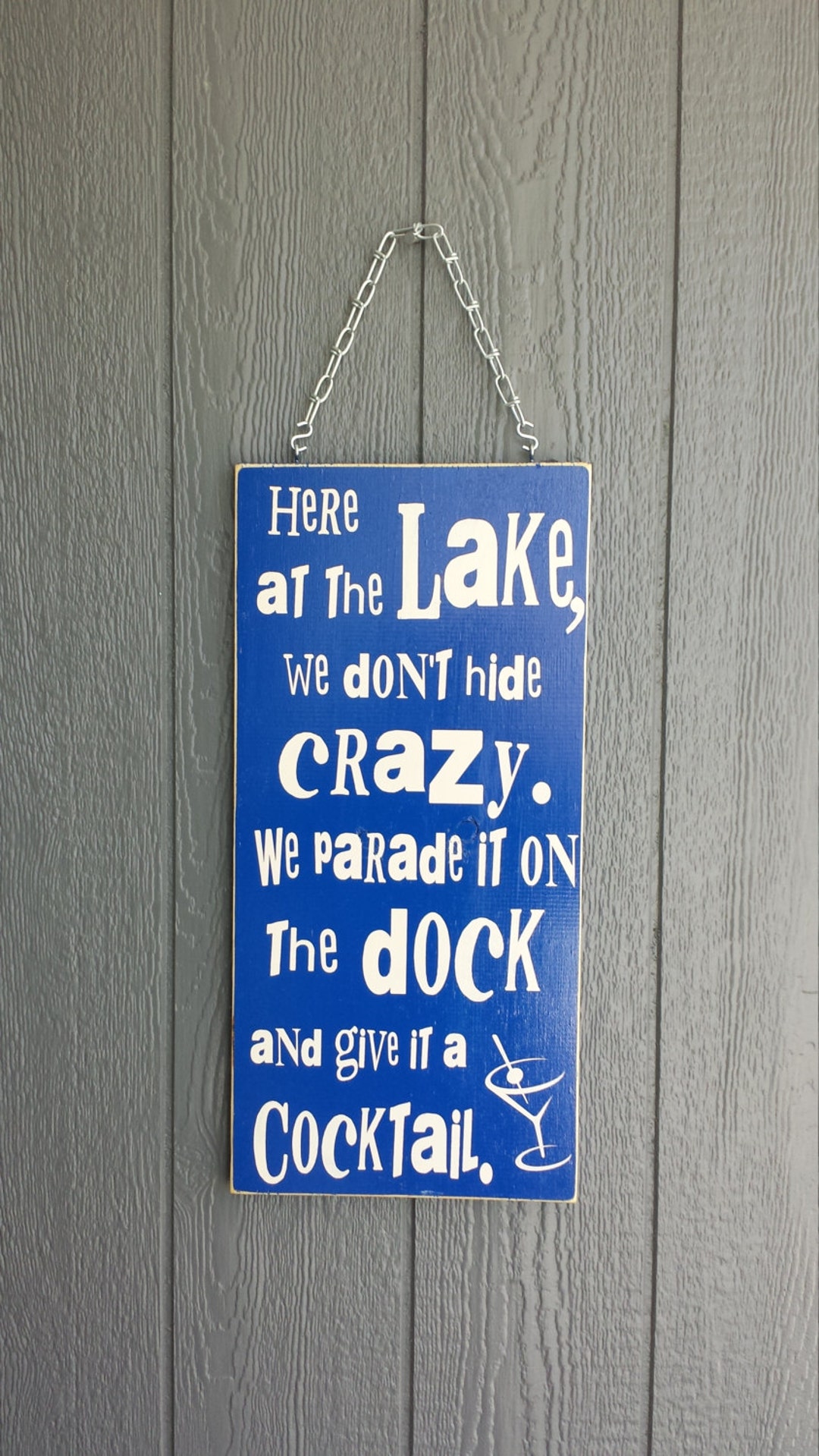 Here at the Lake Sign| Lake House Sign|we Don't Hide Crazy Sign|funny ...