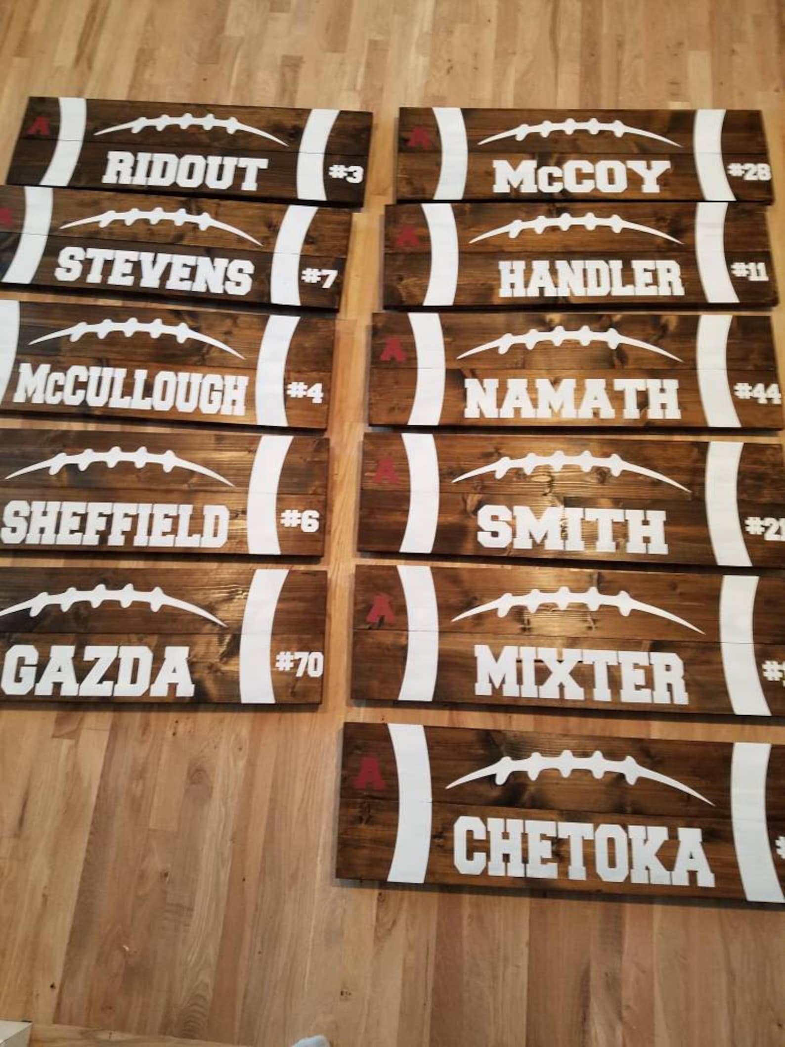 Personalized Football Sign|large Football Sign|over the Bed Football ...