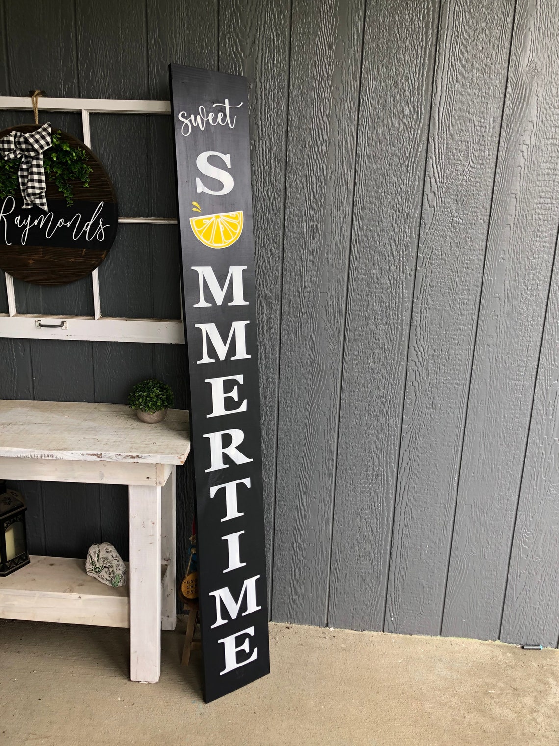 Sweet Summertime Sign|summertime Porch Sign|lemon Summer Sign|summer ...
