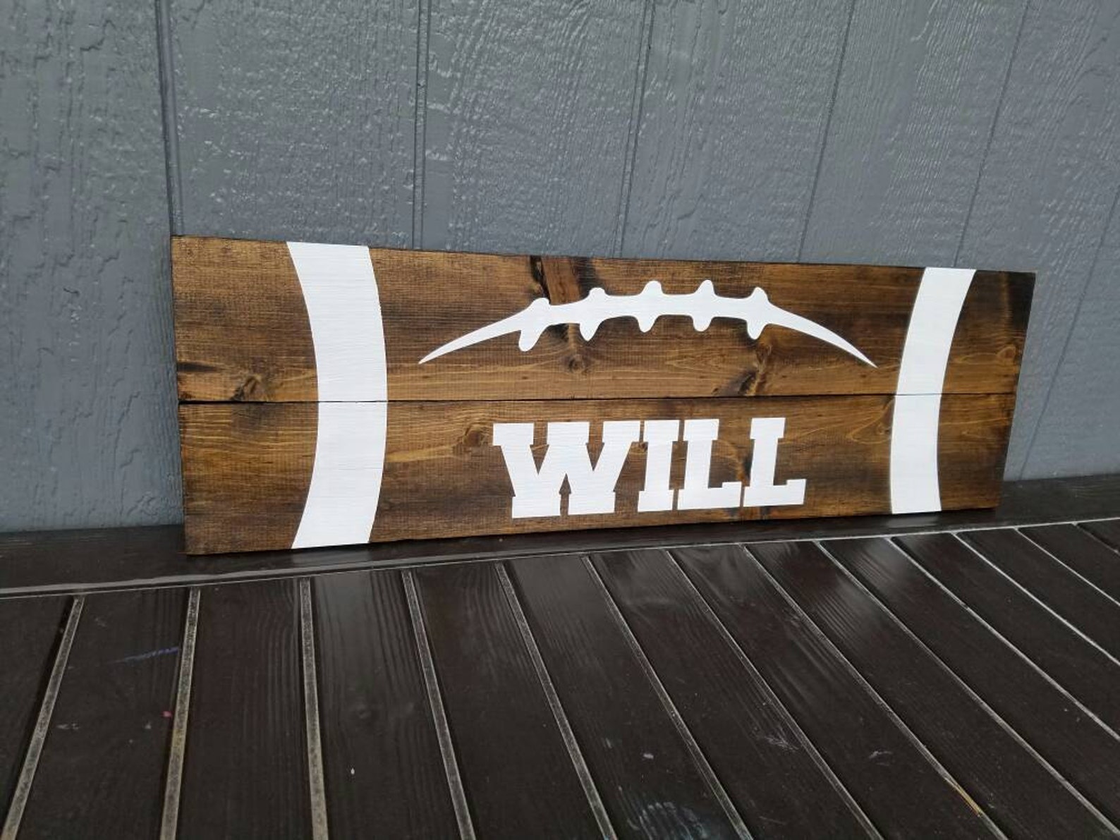 Personalized Football Sign|large Football Sign|over the Bed Football ...