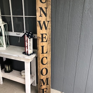 Unwelcome Sign|unwelcome Porch Sign|unwelcome Tall Sign|unwelcome ...