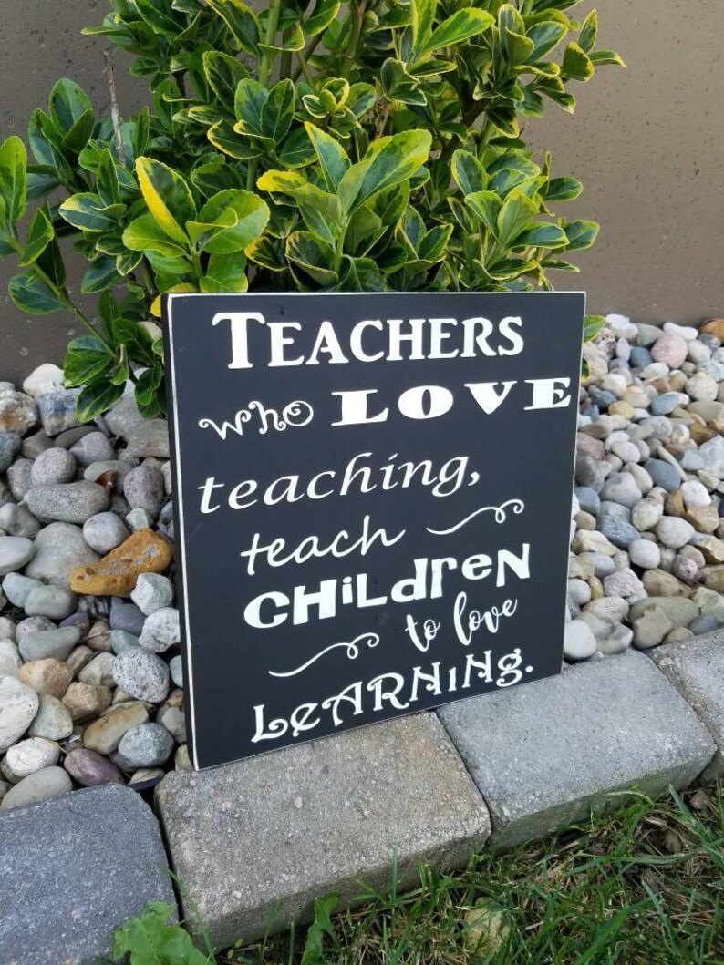 Teachers Who Love Teaching Signteacher Gift Gift for | Etsy