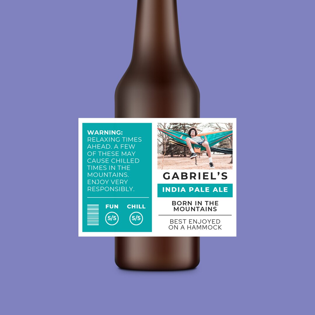 Bottle Label Editable Canva and Microsoft Word Bottle Label Template ...