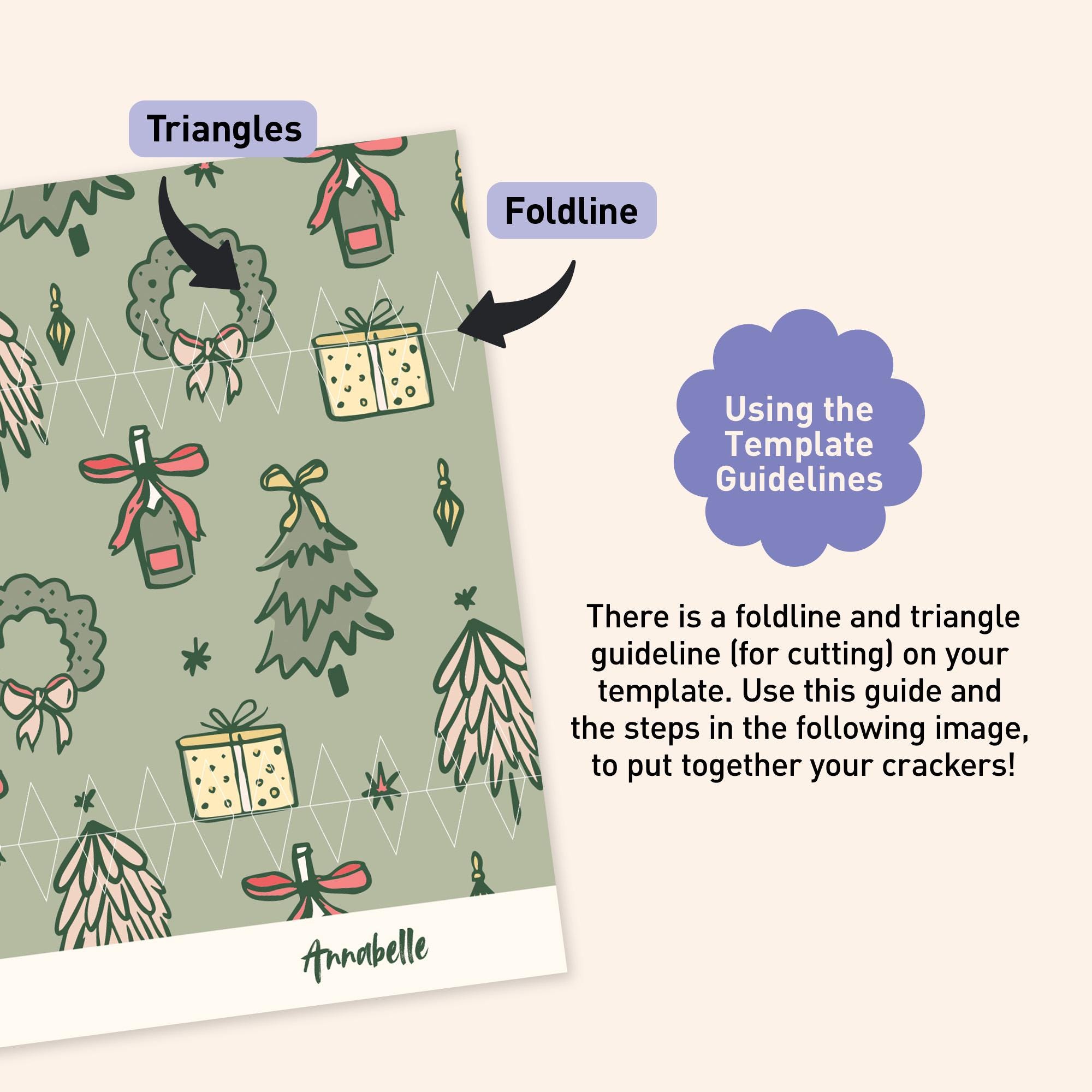 DIY Christmas Cracker Template: Holiday Hosting Decor (digital Download ...