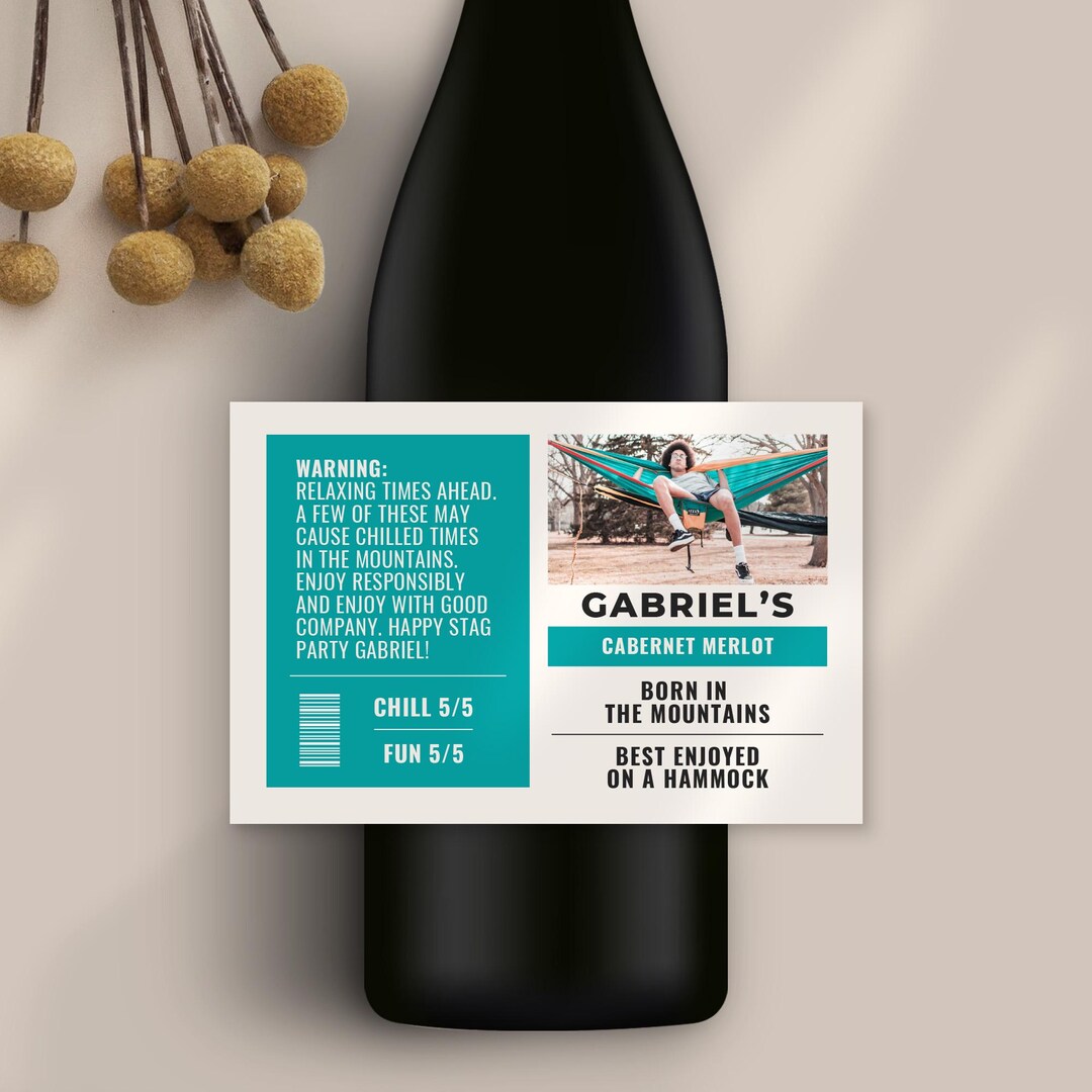 Custom Wine Beer Label Design | Stag Bucks Party Favour and Gift ...
