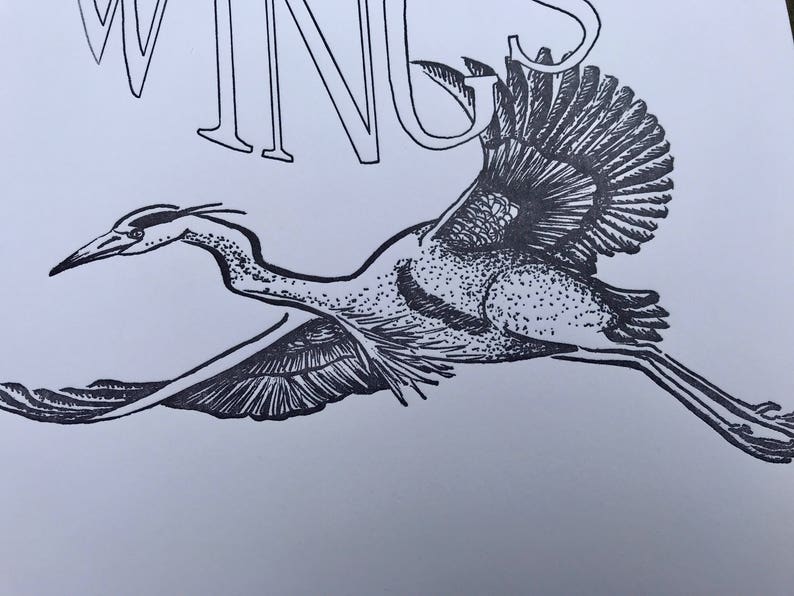 She Flies With Her Own Wings Oregon State Motto Letterpress Poster Alis ...